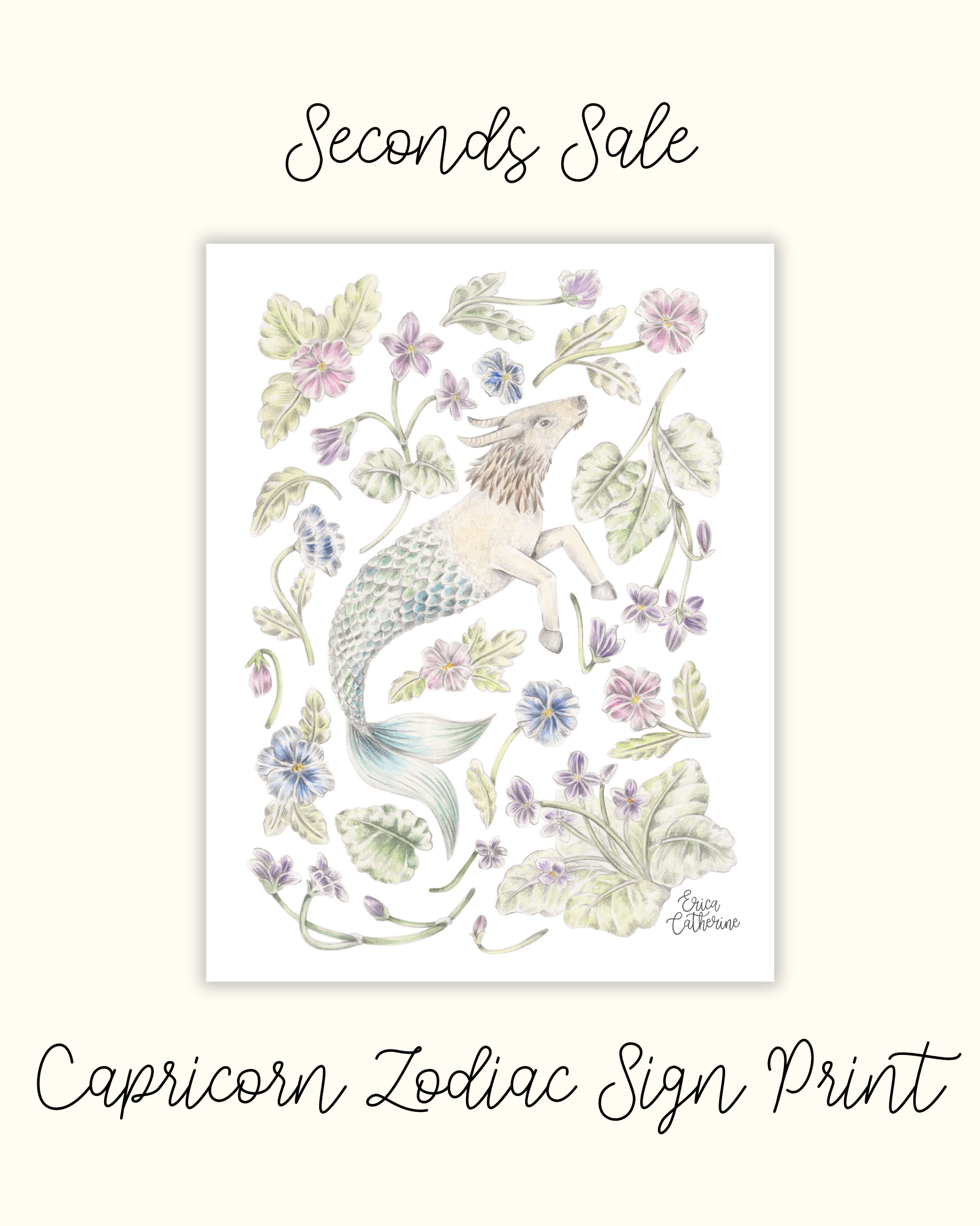 Capricorn Zodiac Sign - Seconds Sale – Erica Catherine