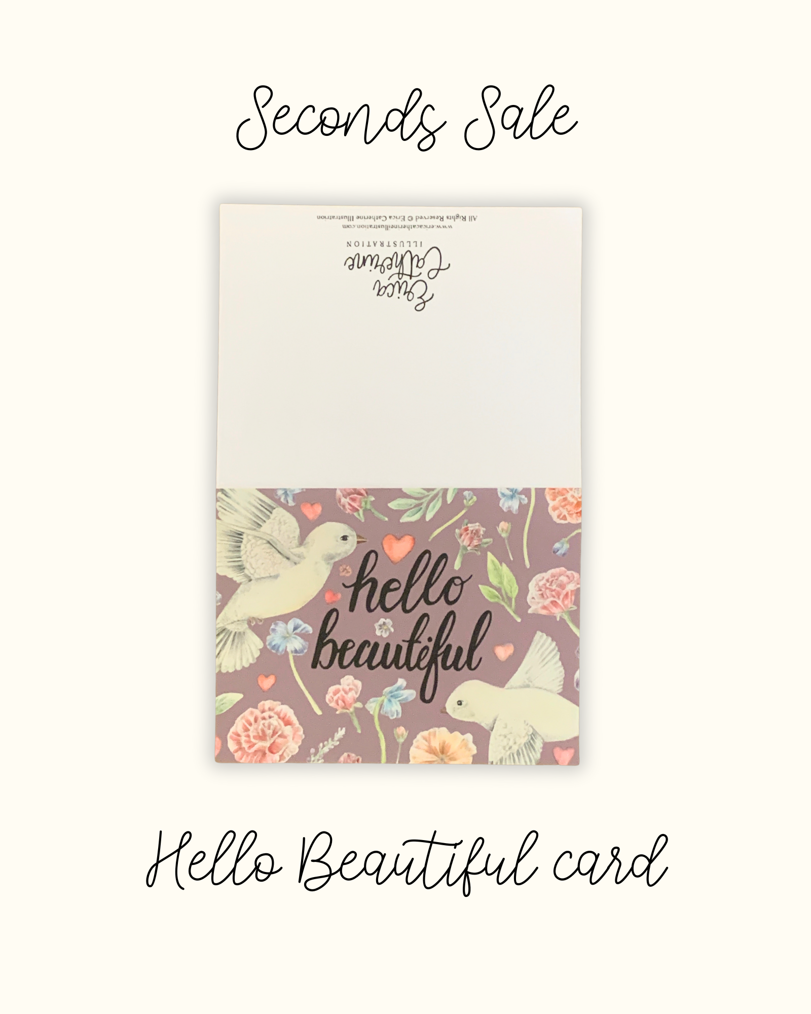 Hello Beautiful Card- Seconds Sale – Erica Catherine