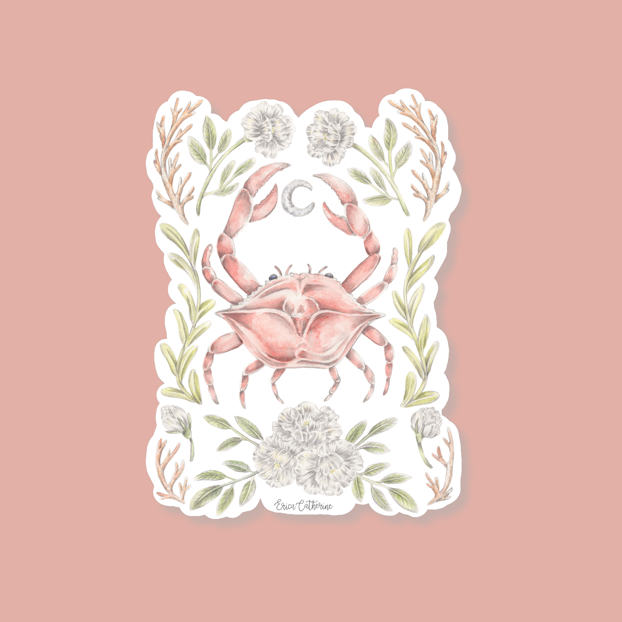 Cancer Zodiac Sign Sticker – Erica Catherine
